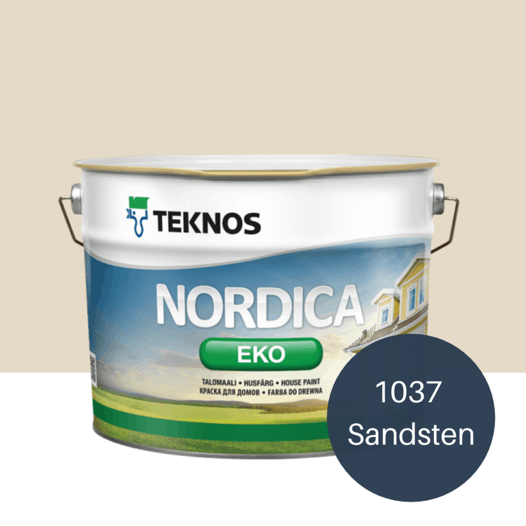 Teknos Nordica Eko husmaling og Toppstrøk brannmaling 9 liter 1037 ...